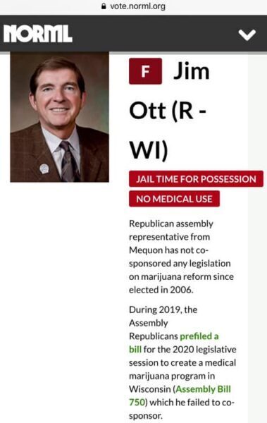 Deb Andraca (D) to challenge Jim Ott (R) - Northern WI NORML (2010 - 2023)